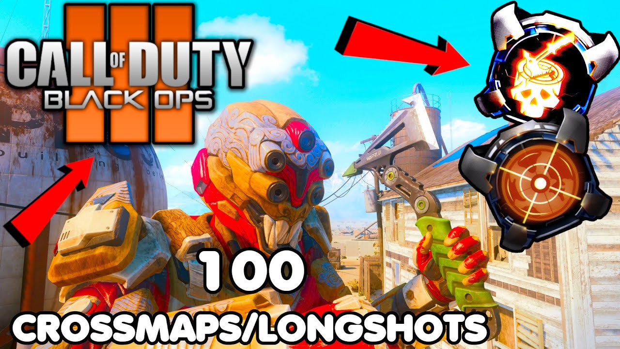 2020 COD BO3 BLACK OPS 3 100 CROSSMAP / LONG SHOTS ACROSS THE MAP ...