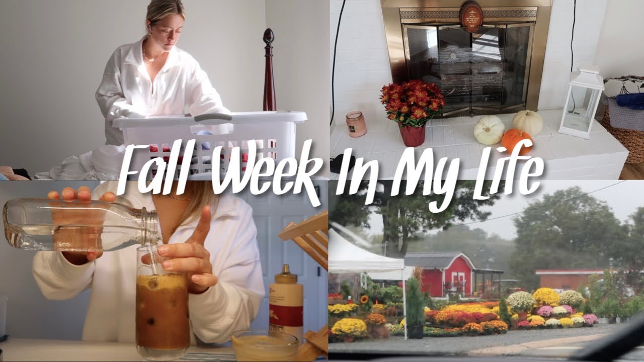 FALL WEEK IN MY LIFE | coffee recipes, clothing hauls, cleaning ...