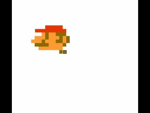 Mario 8-Bit Speed Painting in MS Paint - YouTube