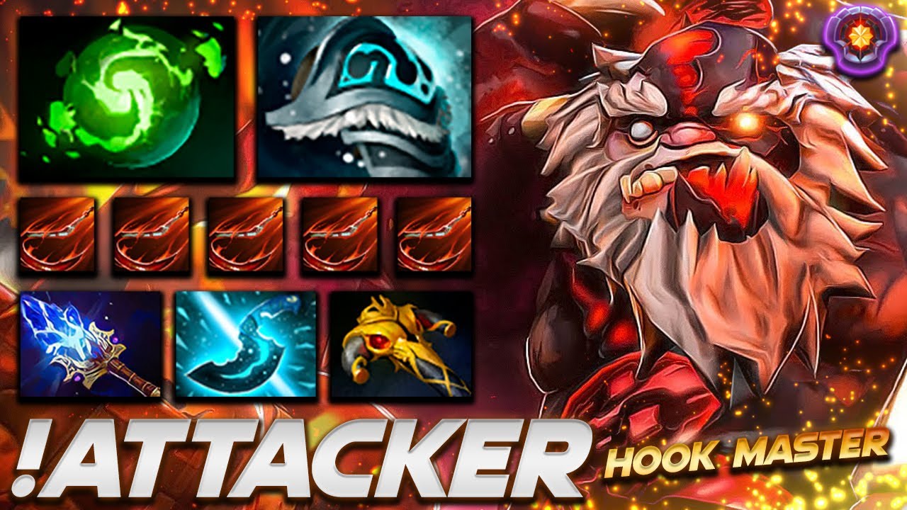 Attacker Pudge - Hook Master - Dota 2 Pro Gameplay [Watch & Learn] - YouTube