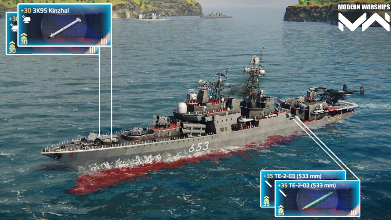 October Battle Pass Ship RF Admiral Basisty Destroyer (Project 1155.1 ...