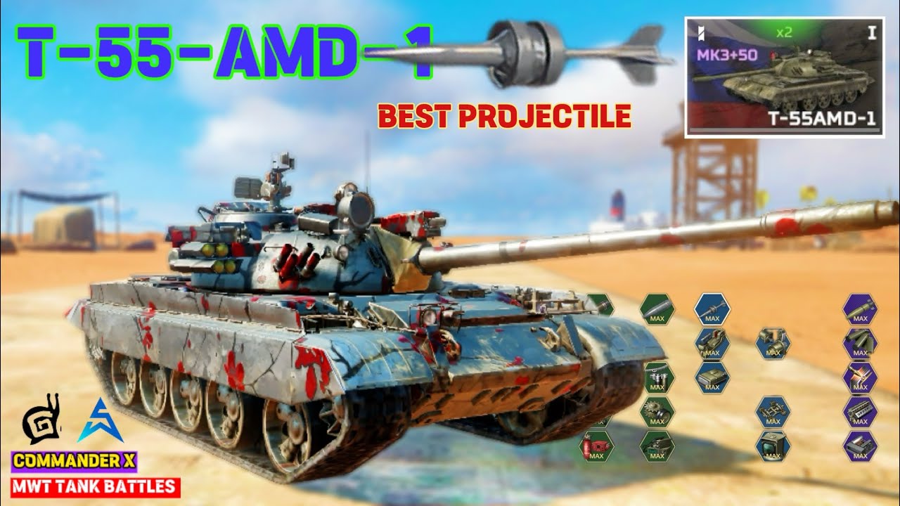 T-55 AMD 1 Became a Tier 1 Tank Legend with Active Protection System ...