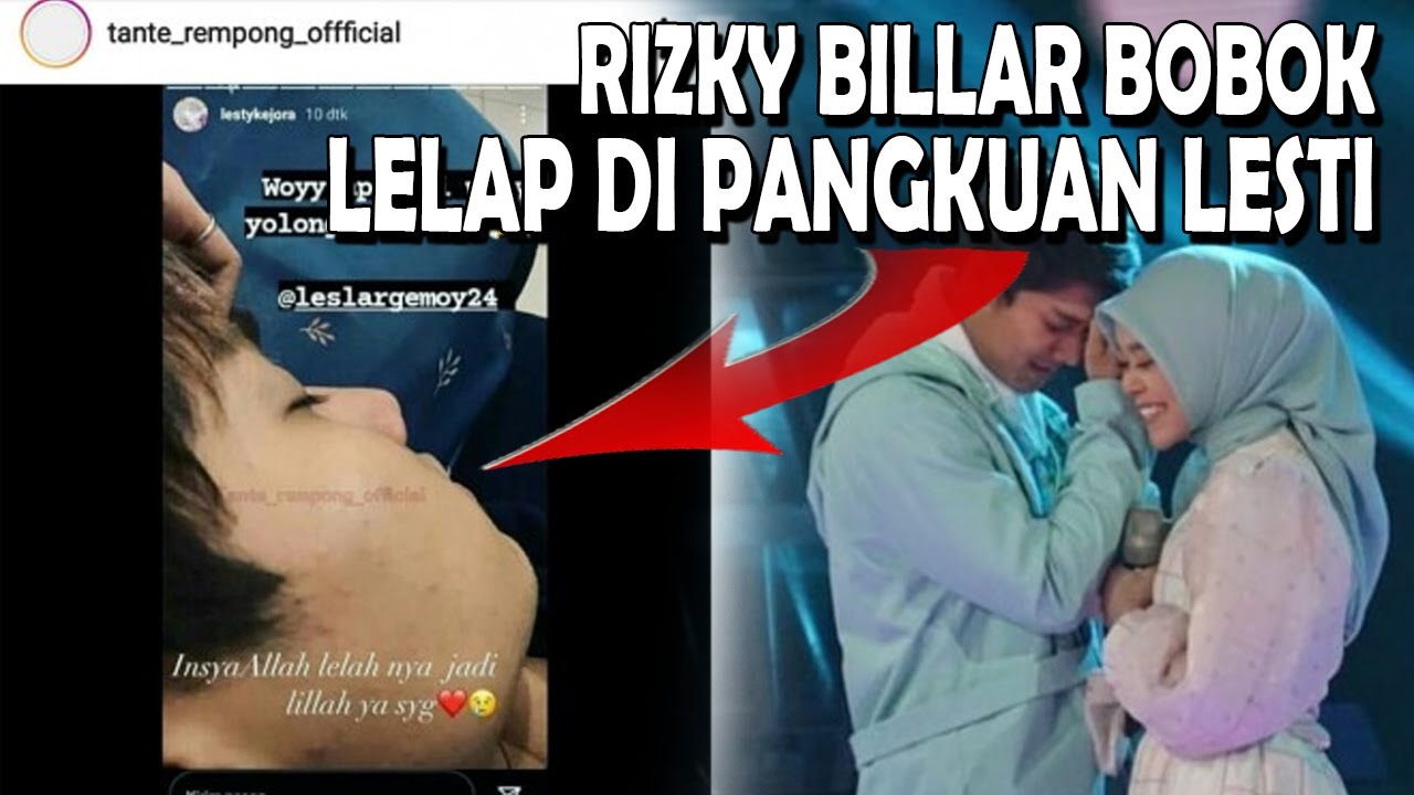Heboh !!! Rizky Billar Tertidur Dipangkuan Lesti Kejora - YouTube
