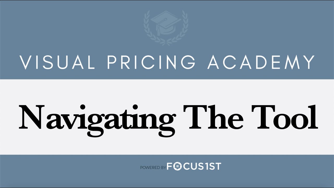 3. Navigating The Tool (The Visual Pricing Academy) - YouTube