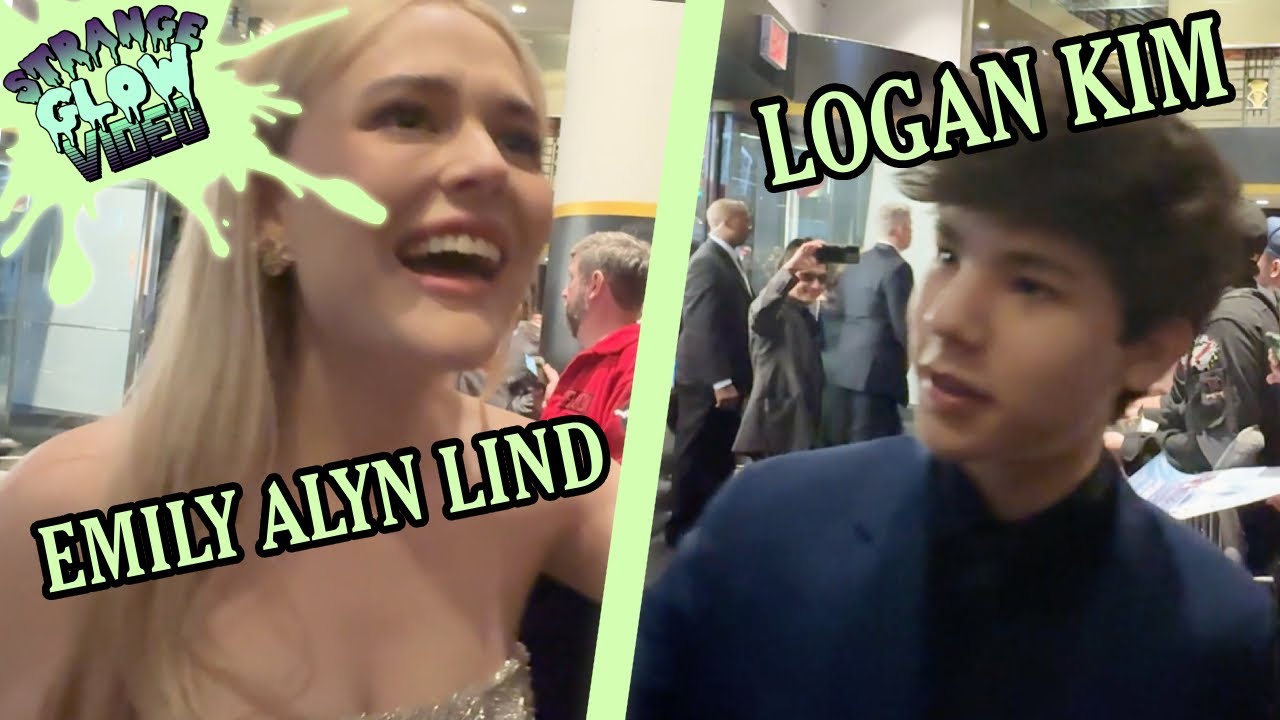 Emily Alyn Lind & Logan Kim at the Premiere for Ghostbusters: Frozen ...