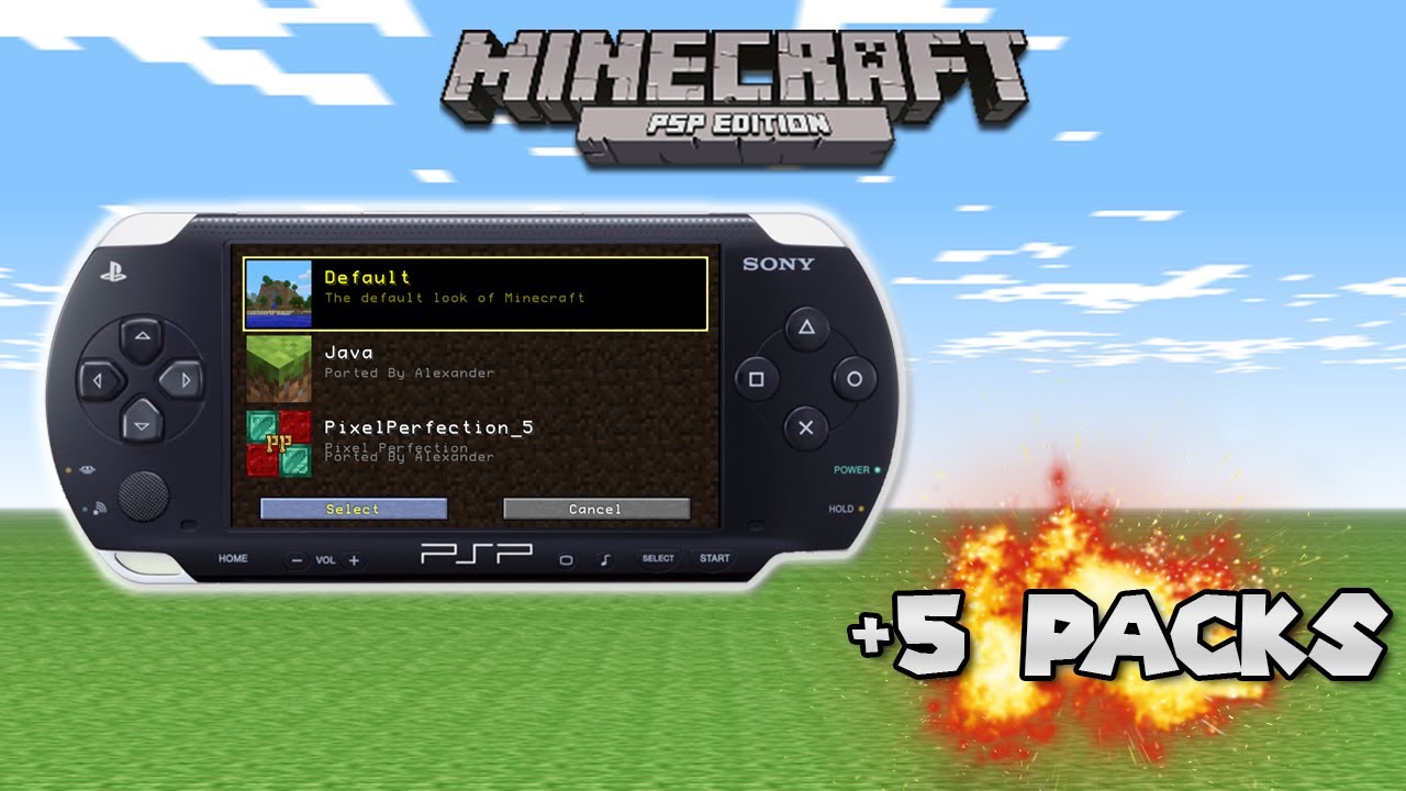 PACK con MÁS de 5 TEXTURAS | Minecraft 2.4.2 PSP | luigi2498 - YouTube
