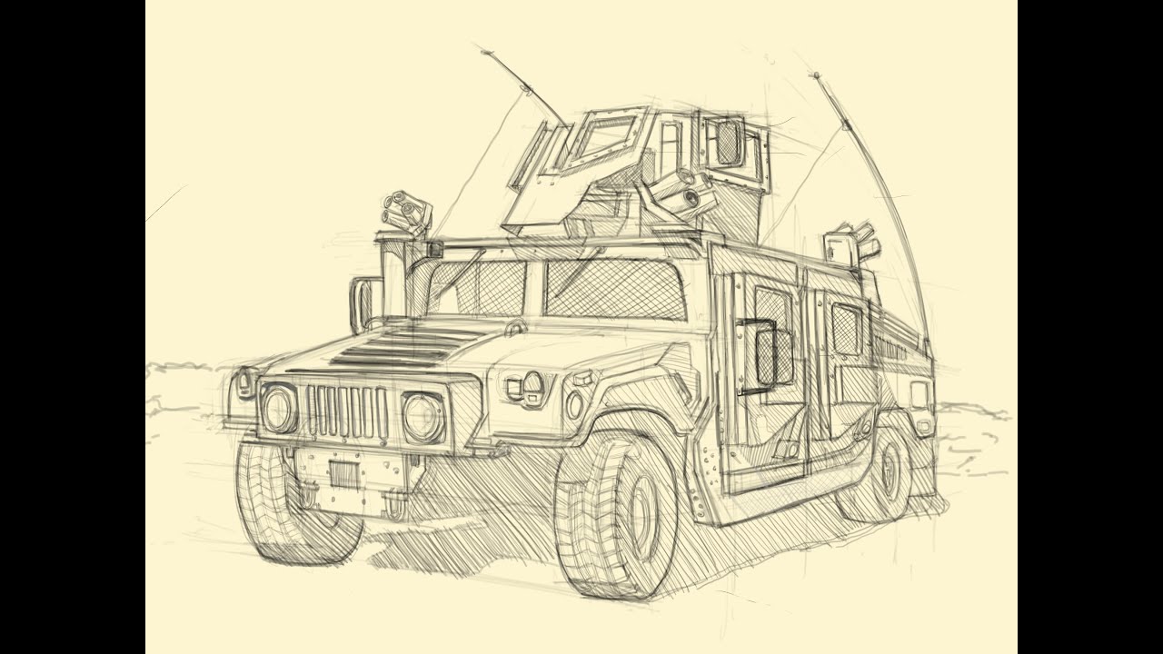 Humvee Sketch - YouTube