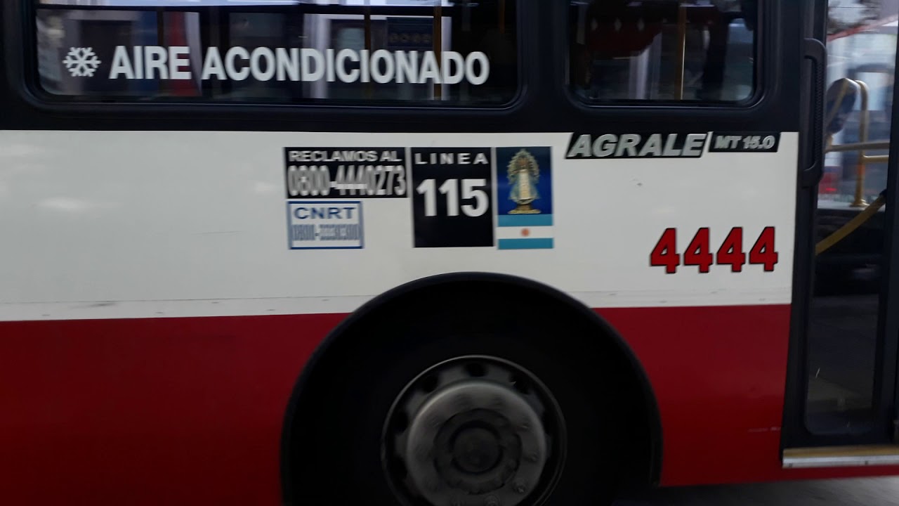 Línea 115 Interno 4444 | (TB III Agrale MT 15.0 LE E5 Con a/a) - YouTube