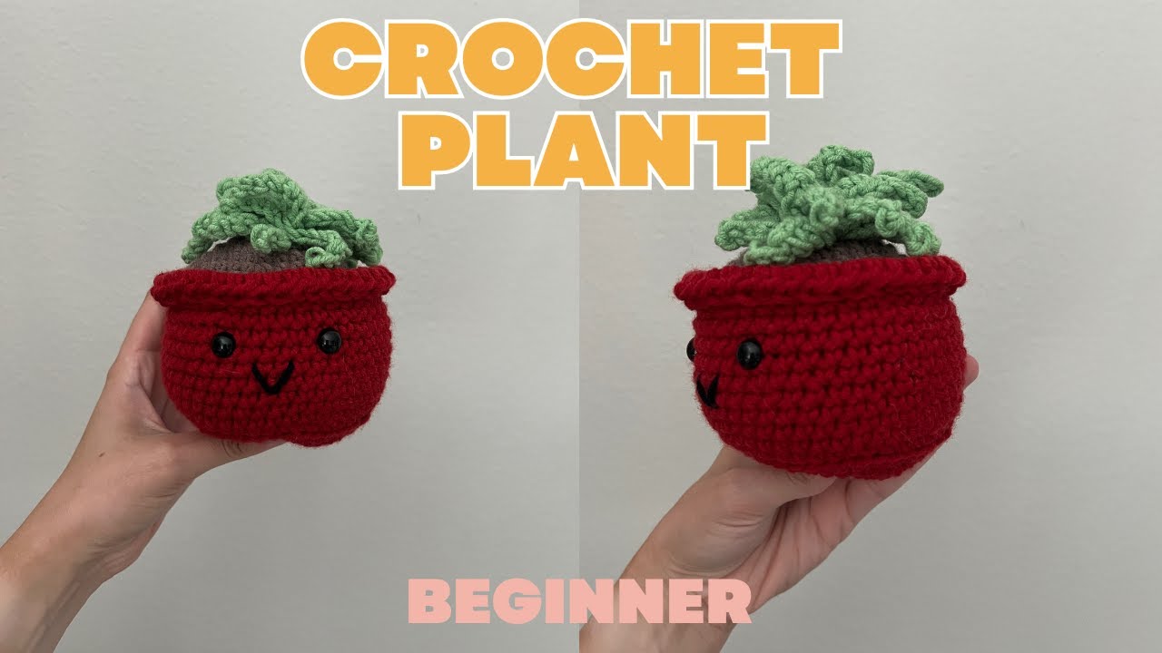 Crochet Plant Succulent Tutorial for Beginners, Step by Step Tutorial ...