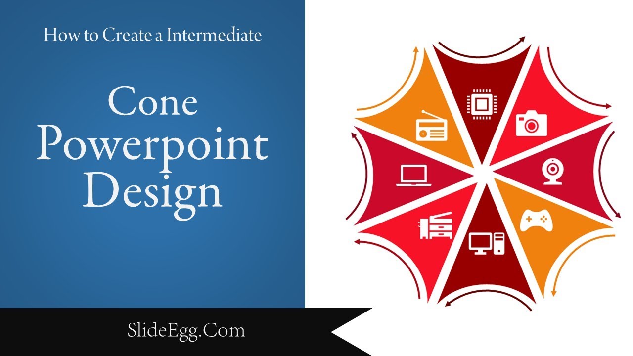 how to design an Intermediate Cone PowerPoint Design - YouTube