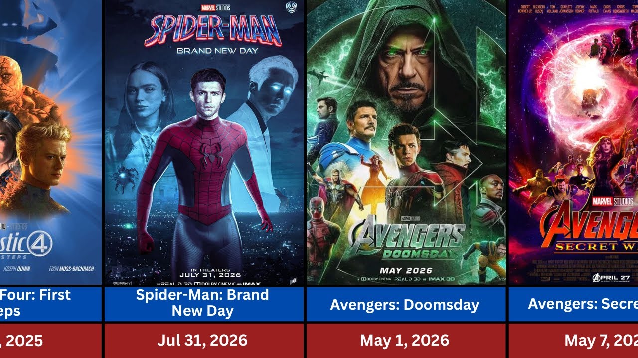 All Upcoming Marvel & DC Movies (2024–2028) | Release Dates - YouTube