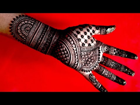 simple cone designs for hand | simple bridal mehndi - YouTube