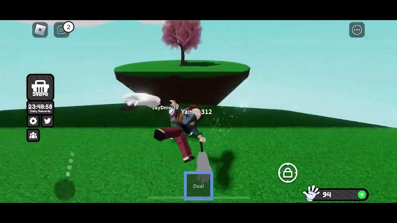 Playing slap battle in roblox - YouTube