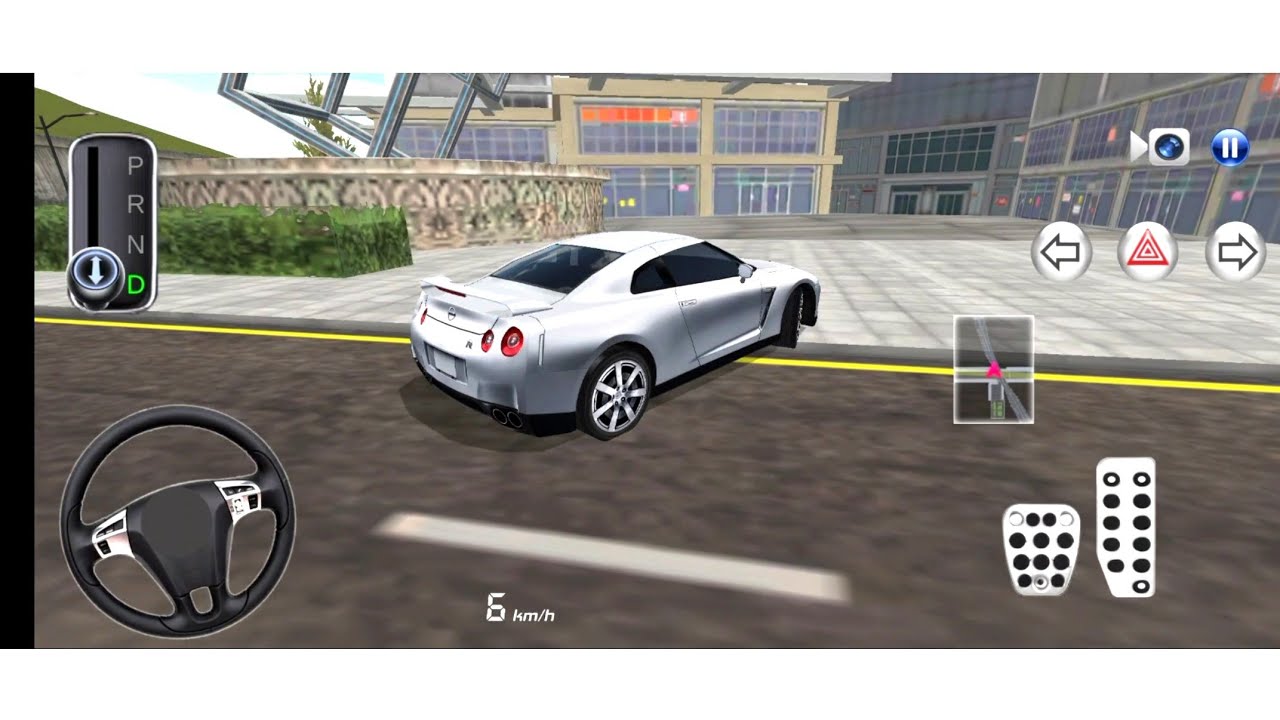 New Nissan GT-R Car Driving to New City Parking - 3D Driving Class ...