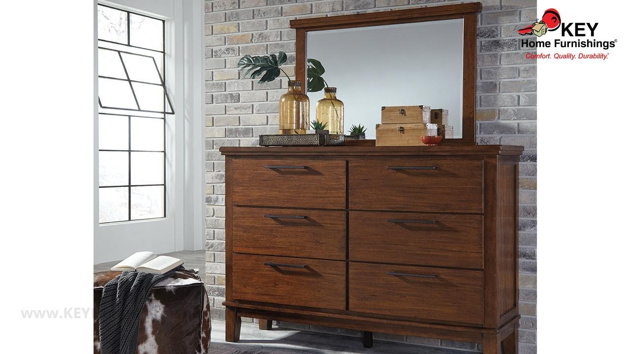 Ashley Ralene Dresser And Mirror (APK-B594-DM) | KEY Home - YouTube
