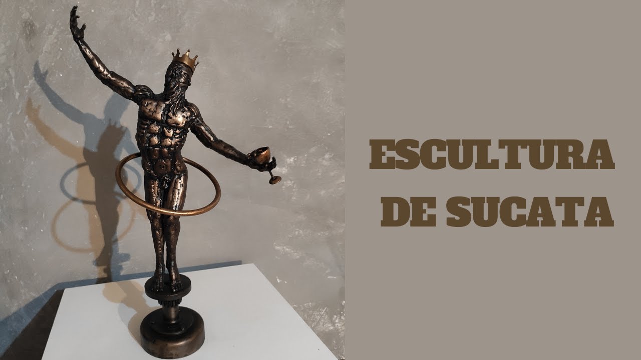 COMO EU FIZ ESSA ESCULTURA COM SUCATA E SOLDA - TRANSFORMANDO LIXO EM ...