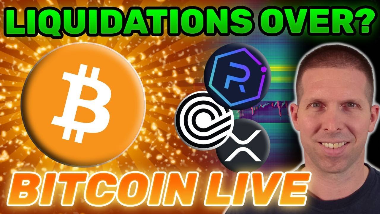Bitcoin Live! -LIQUIDATIONS OVER?- RAY, ONDO, XRP. BTC Next Move? | Requests Welcome! - YouTube