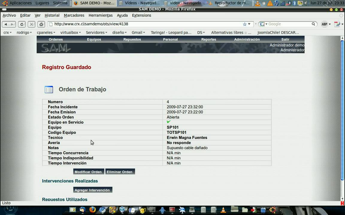 SISTEMA DE ADMINISTRACION MANTENIMIENTO SAM - YouTube