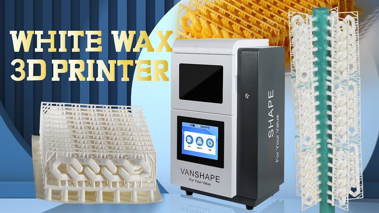 3d white wax printer - YouTube