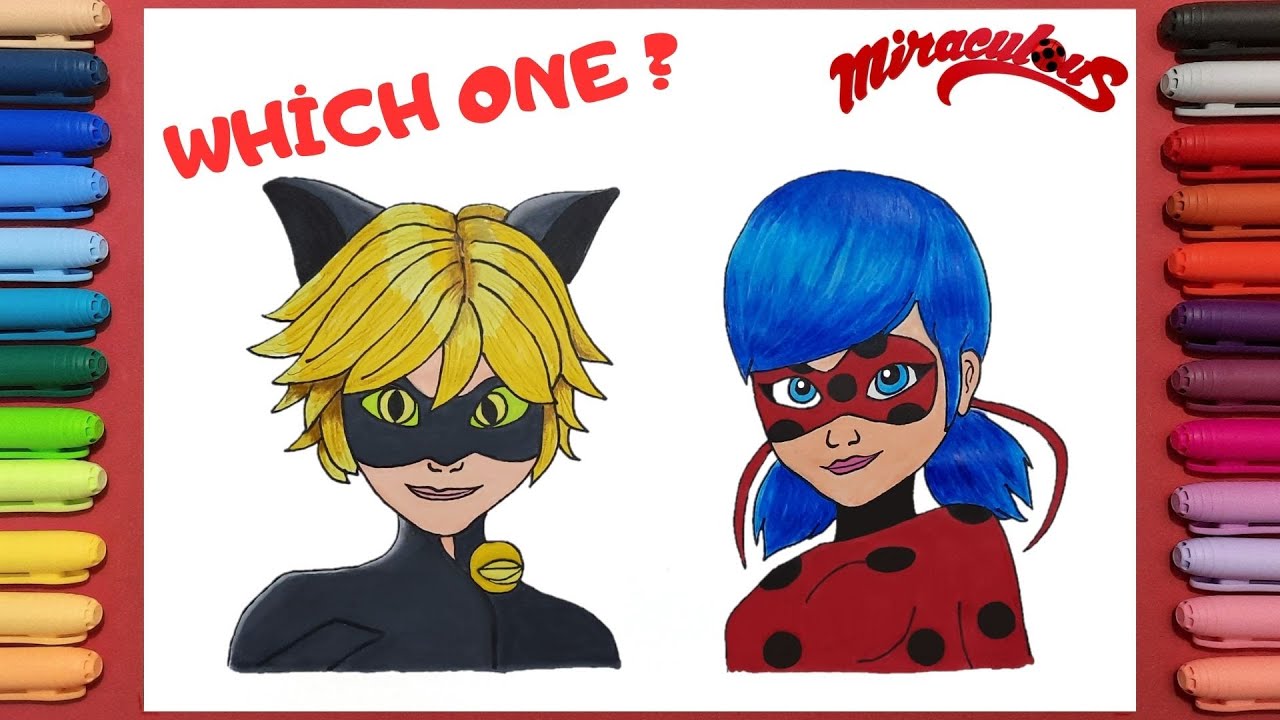 How To Draw Ladybug and Cat Noir | Miraculous - YouTube