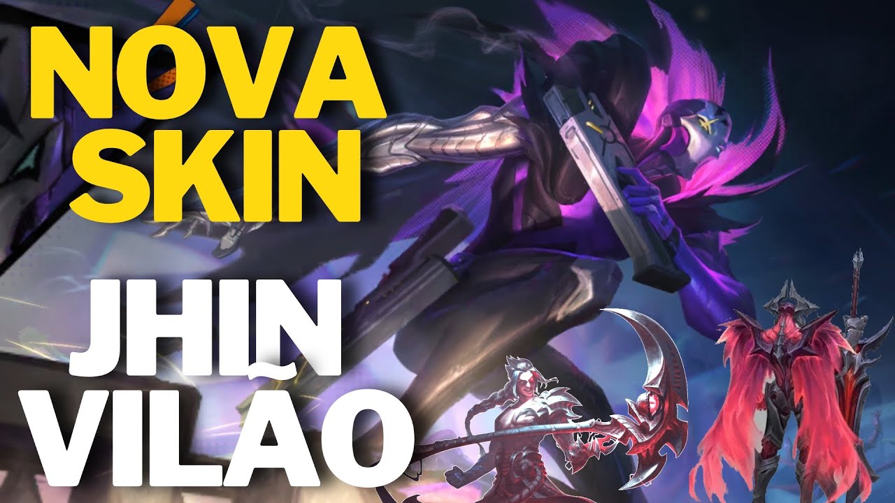 NOVA SKIN JHIN SUPERVILÃO, AATROX E KAYN. NOVIDADES DO NOVO PATCH DO ...