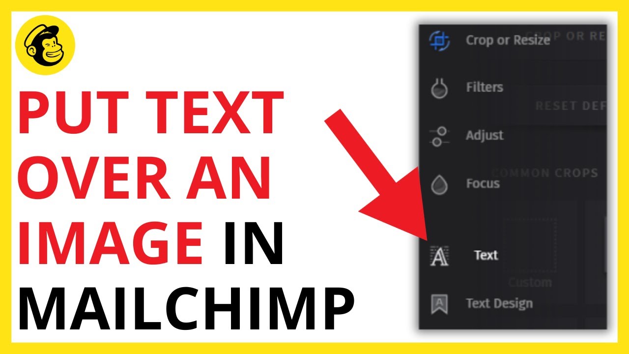 How to Put Text Over an Image in Mailchimp [QUICK GUIDE] - YouTube