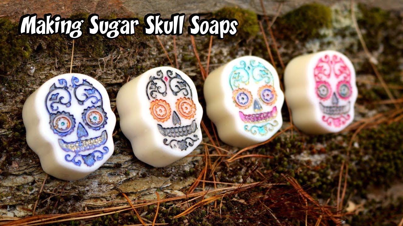 Making Sugar Skull Soaps - YouTube