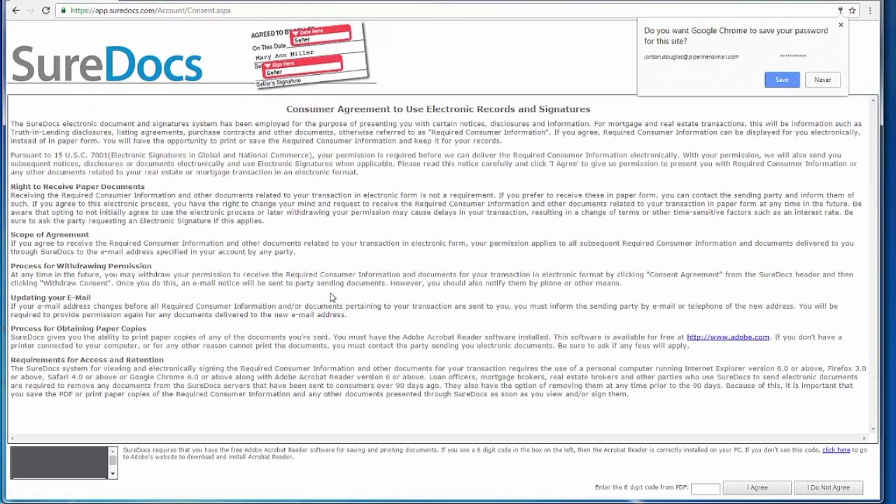 How to sign with SureDocs - YouTube