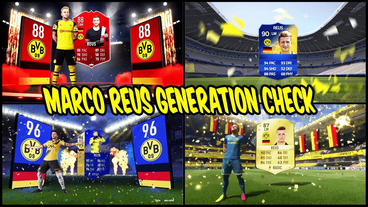 Die heftige Karriere von MARCO REUS im Generation CHECK von Fifa 10 bis ...