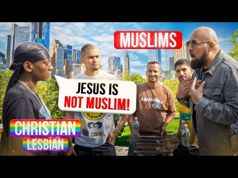 Lesbian New Yorker Argues With Muslims About Jesus! NYC Street Dawah With @SNEAKO @AdamSalehVlogs 