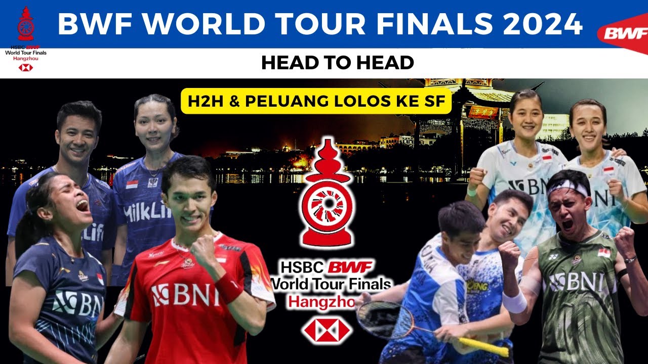 HSBC BWF World Tour Finals 2024 ~ Head to Head & Peluang Menang! - YouTube