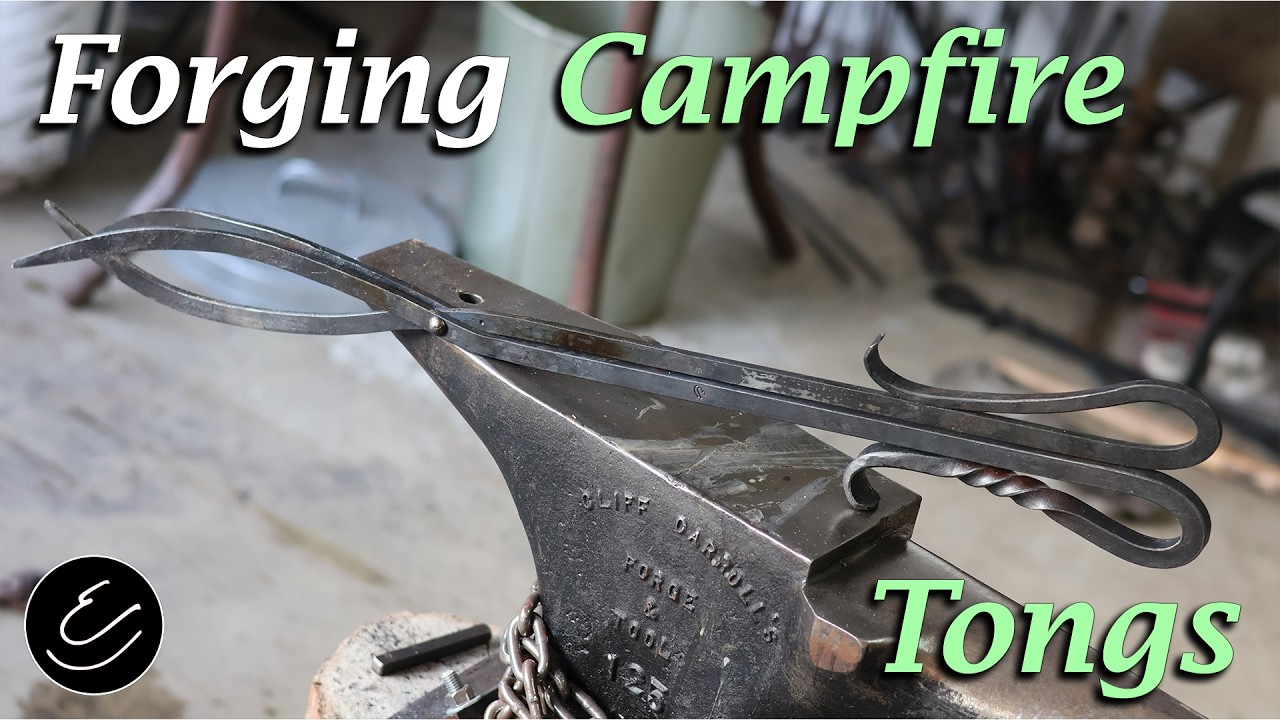 How to Forge Campfire Tongs - YouTube