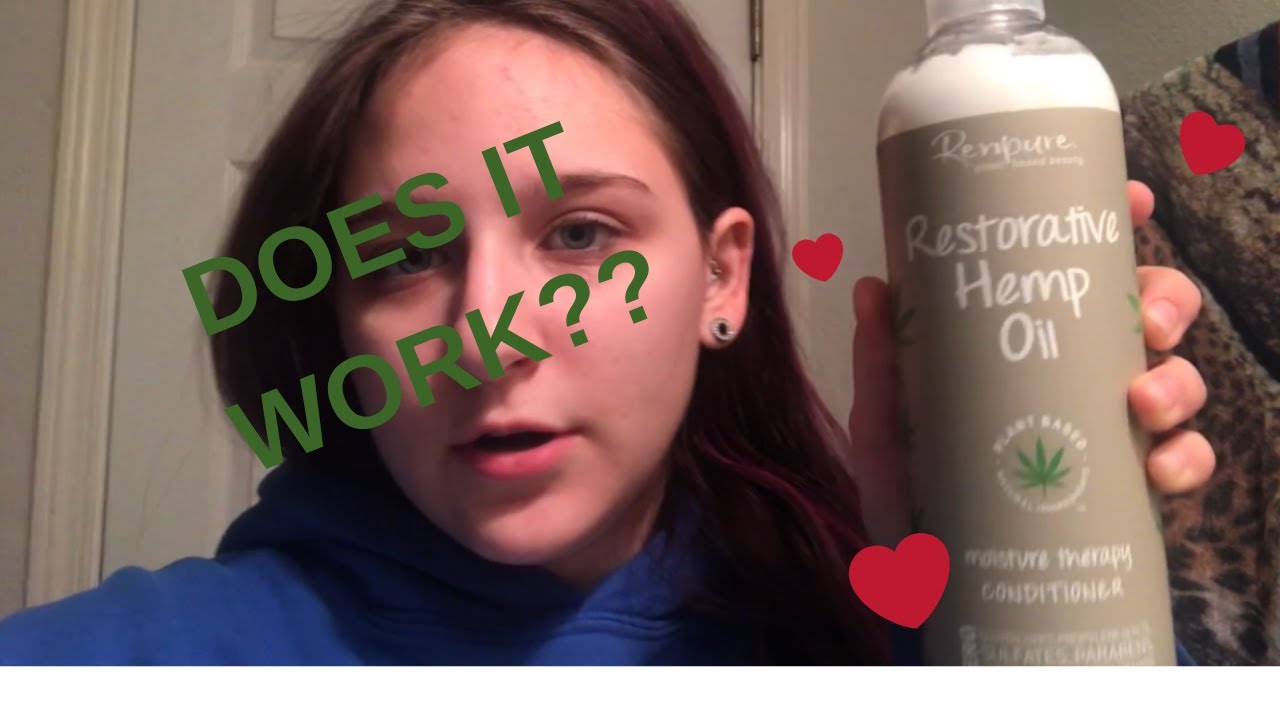 TRYING HEMP OIL CONDITIONER | DOES IT WORK?? - YouTube