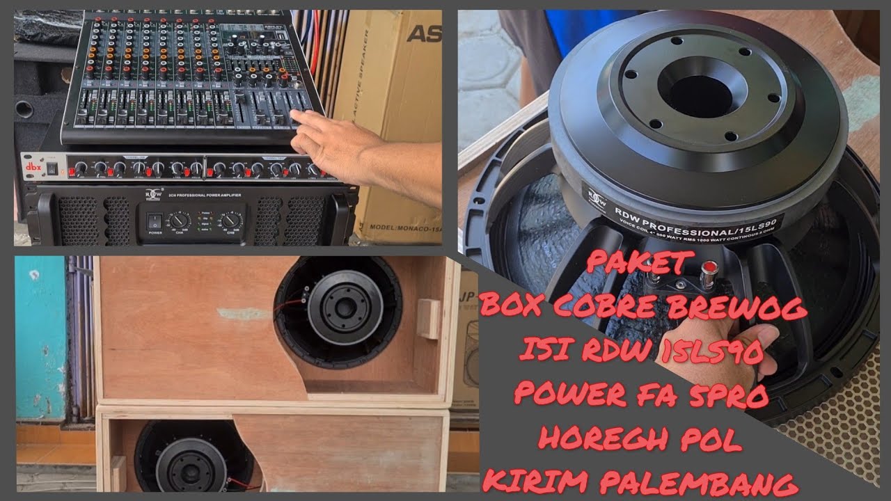 PAKET BOX COBRE BREWOG ISI RDW 15LS90,POWER RDW FA 5 PRO,MIXER GALAXY 8 ...
