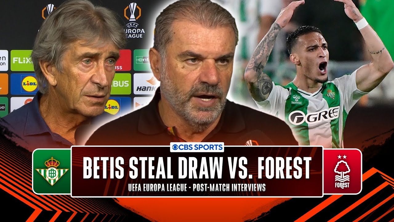 "FULL of Effort" Ange Postecoglou on Nottingham Forest DRAW | Manuel ...