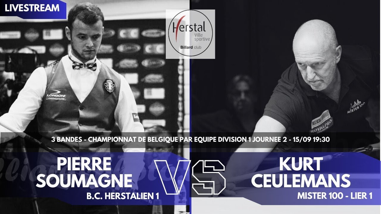 INTM DIVISION 1 journée 2 PIERRE SOUMAGNE Vs KURT CEULEMANS - YouTube