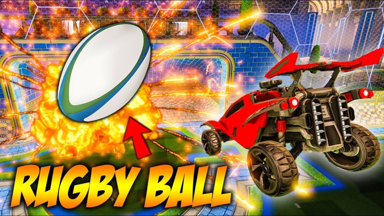 Rocket League with a RUGBY BALL is Ridiculous! - YouTube