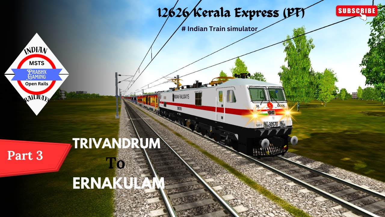 🚆 LIVE: 12626 Kerala Express - Trivandrum to Ernakulam 🛤️ | Day 2 🔥 ...