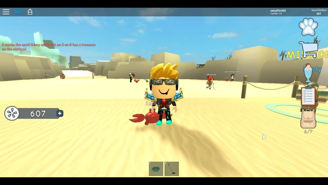 Me crese la cabeza en roblox ROBLOX Beach simulator - YouTube