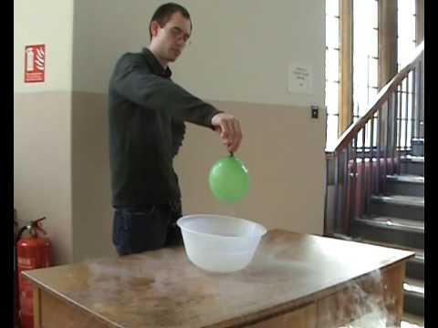 Freezing a Balloon with Liquid Nitrogen - YouTube