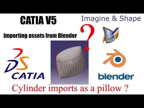 CATIA V5 - Importing assets from Blender - YouTube