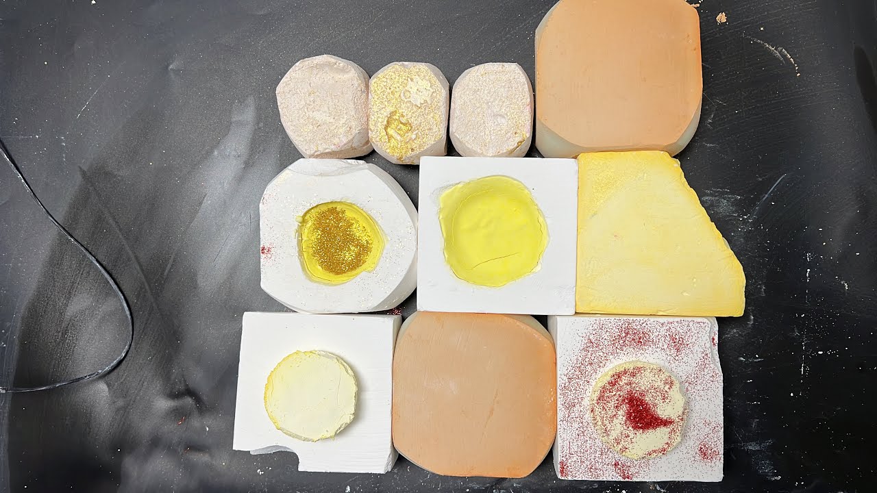 삶은 계란,전분 반숙계란, 리폼 계란 짐초크부수기 ASMR /Boiled egg, starch semi-boiled egg ...