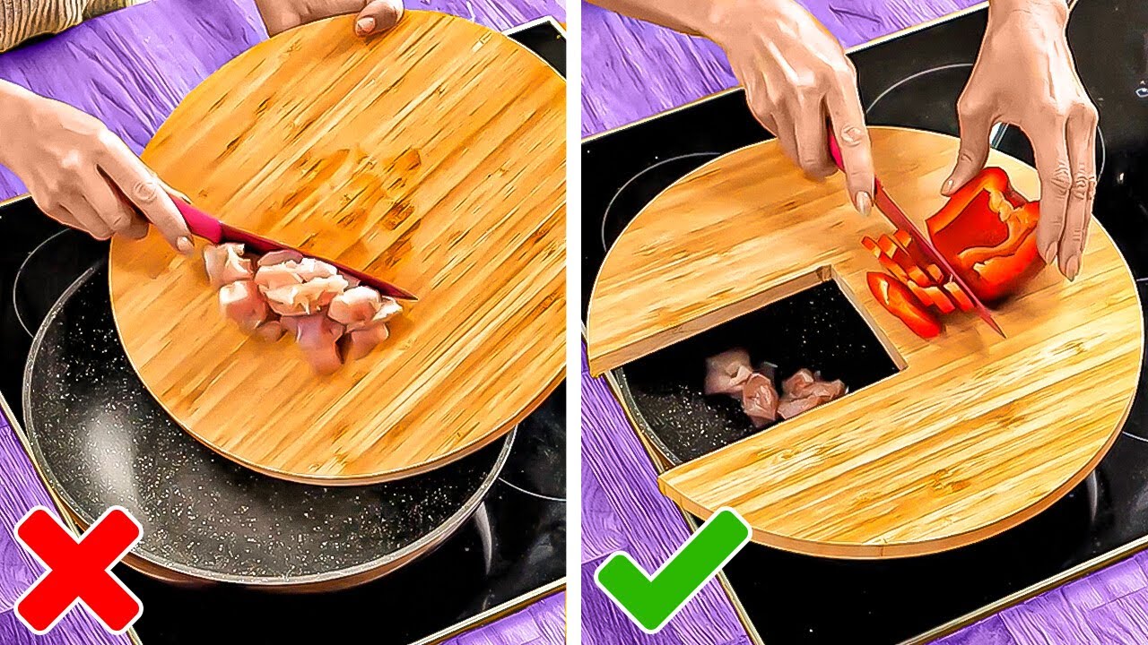 Clever Kitchen Hacks To Make Your Cooking Time Easier - YouTube