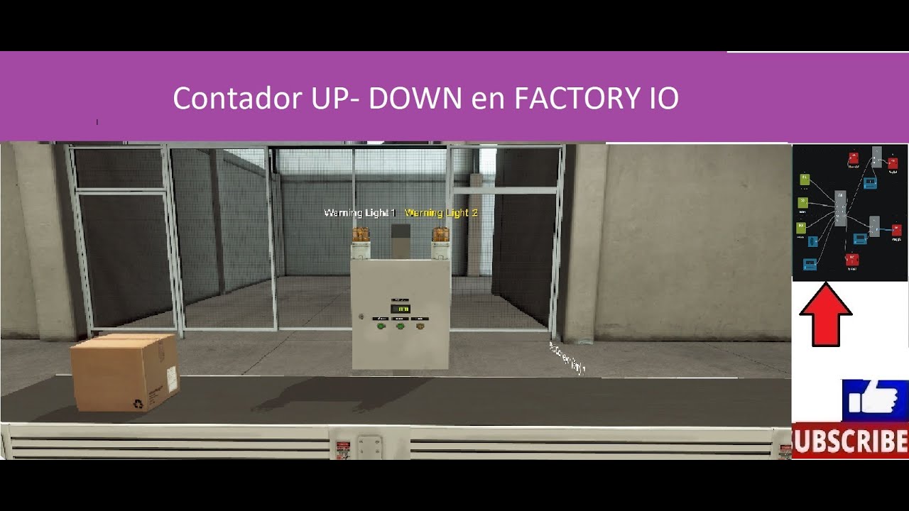 Contador UP DOWN en factory IO - YouTube