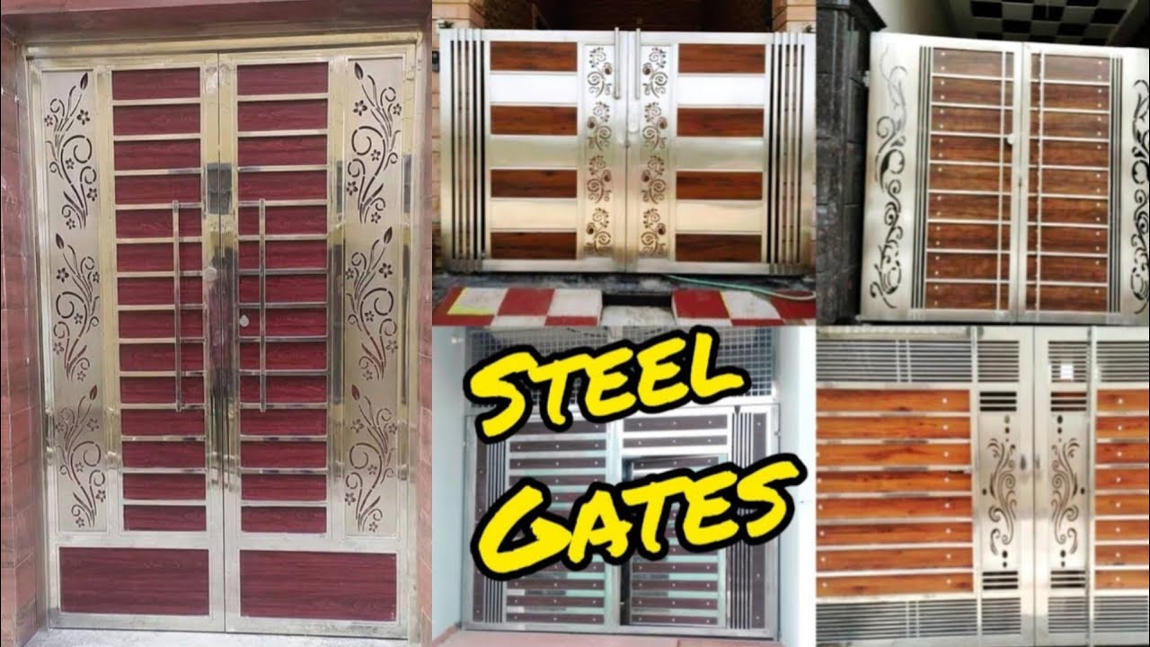 Top 10 Latest Steel Main Gate Design For House || Main Gate Design New ...