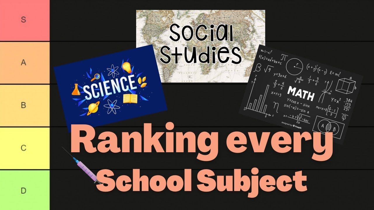 Ranking Every School Subject - YouTube
