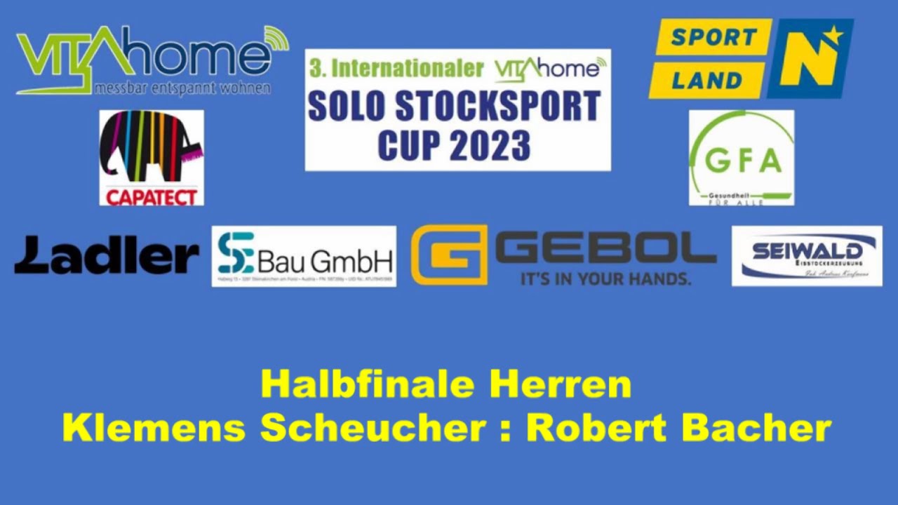 Solo Cup 2023, Halbfinale Herren, Klemens Scheucher gegen Robert Bacher ...