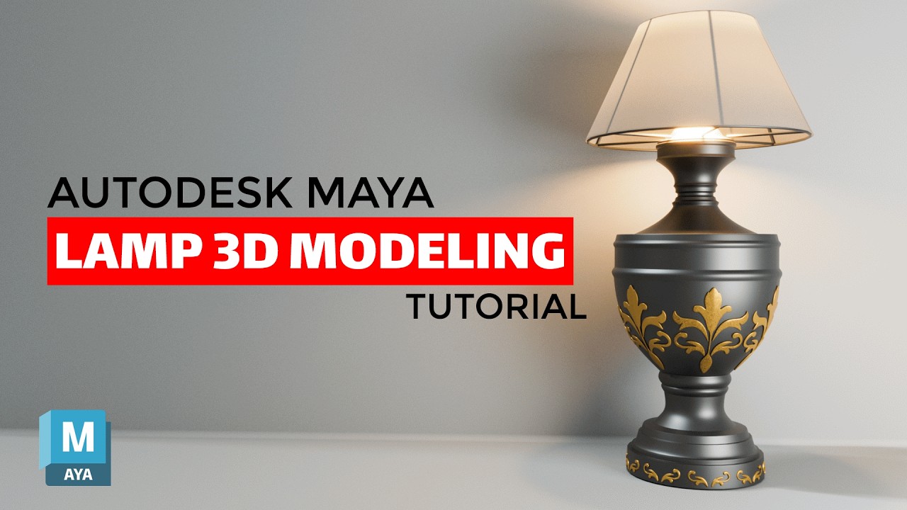 Create a Stunning 3D Lamp in Autodesk Maya - YouTube