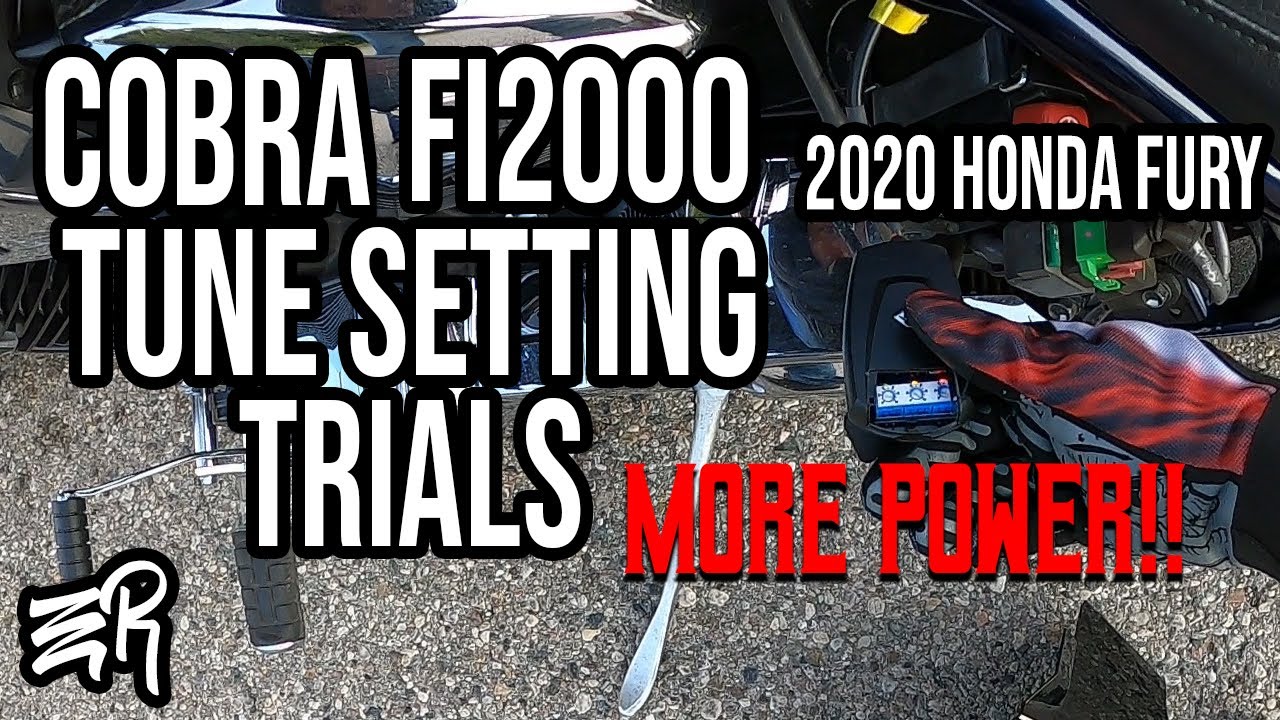 Cobra fi2000 Tuner Setting Trials- 2020 Honda Fury - YouTube