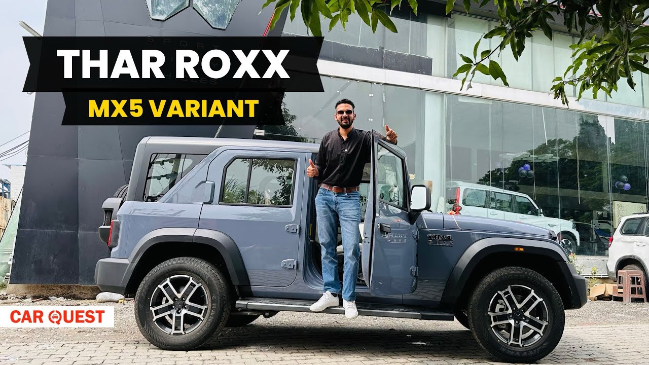 2024 Mahindra Thar Roxx MX5 Variant Walkaround | Car Quest - YouTube